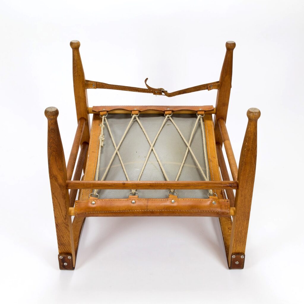 A Pair of Aage Bruun Safari Chairs, Denmark, 1960s - ODO Vintage