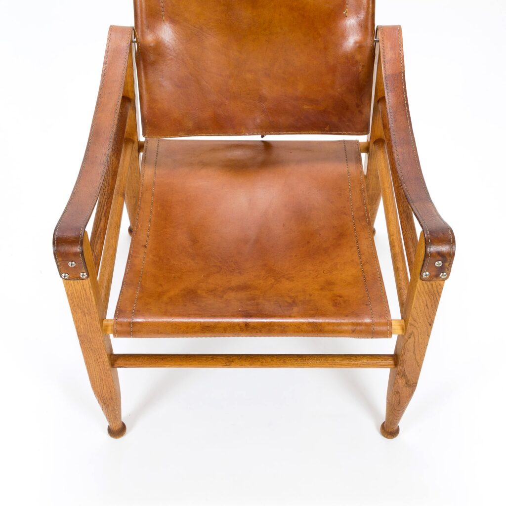 A Pair of Aage Bruun Safari Chairs, Denmark, 1960s - ODO Vintage