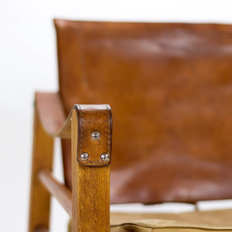 A Pair of Aage Bruun Safari Chairs, Denmark, 1960s - ODO Vintage